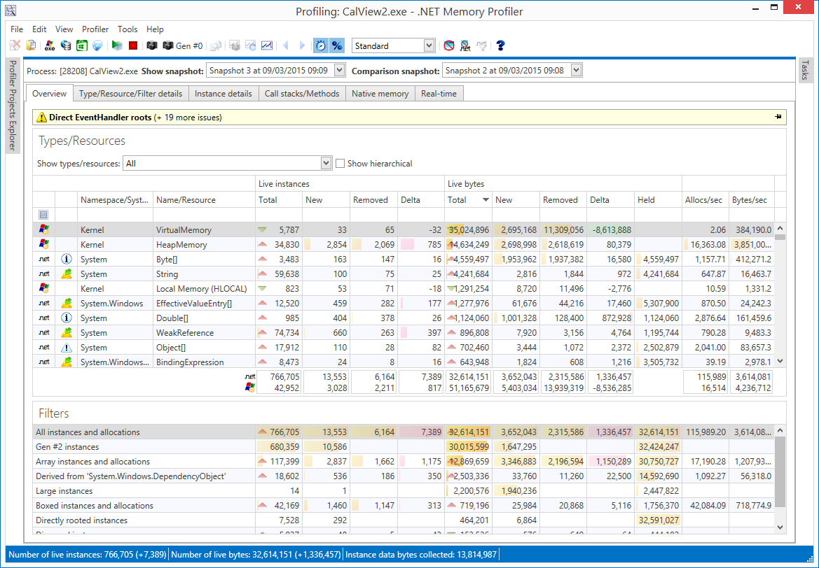 NET Memory Profiler Screenshots NET Memory Profiler Screenshots